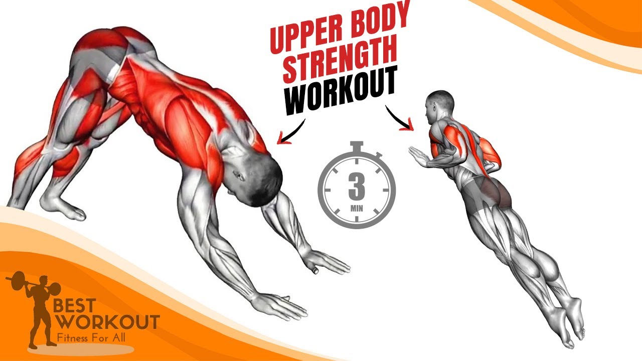 Intense Upper Body Workout | Chest, Back, Arms & Shoulders - YouTube