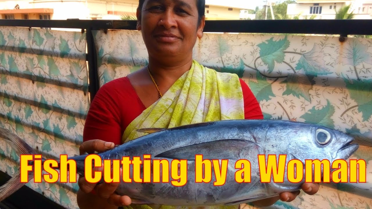 Fish Cutting by a Woman | Indian Fish Markets | How to Cut the Fish | # ...