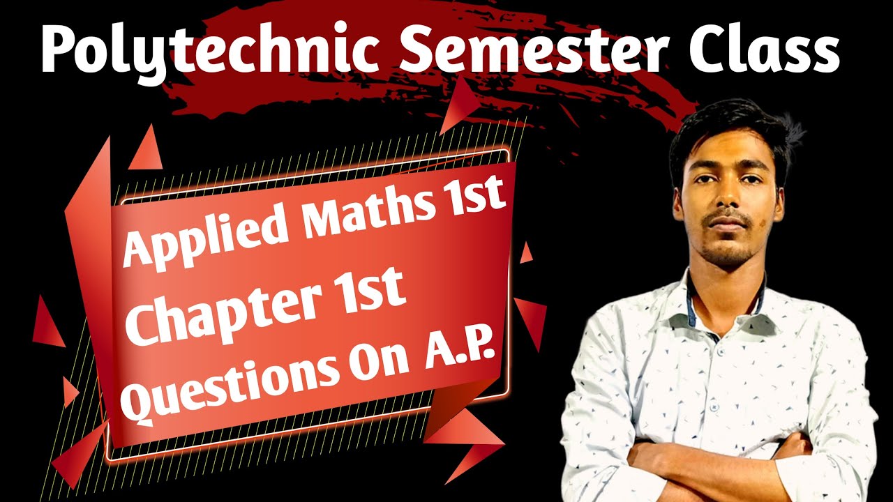 Applied Maths 1st || Chapter 1 || Class 4 - YouTube