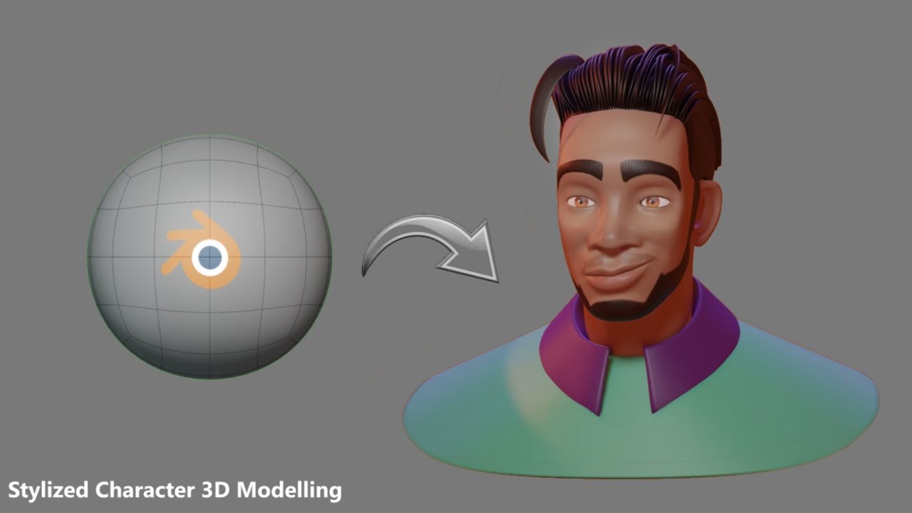 Stylized Character Modelling | Blender - Timelapse - YouTube