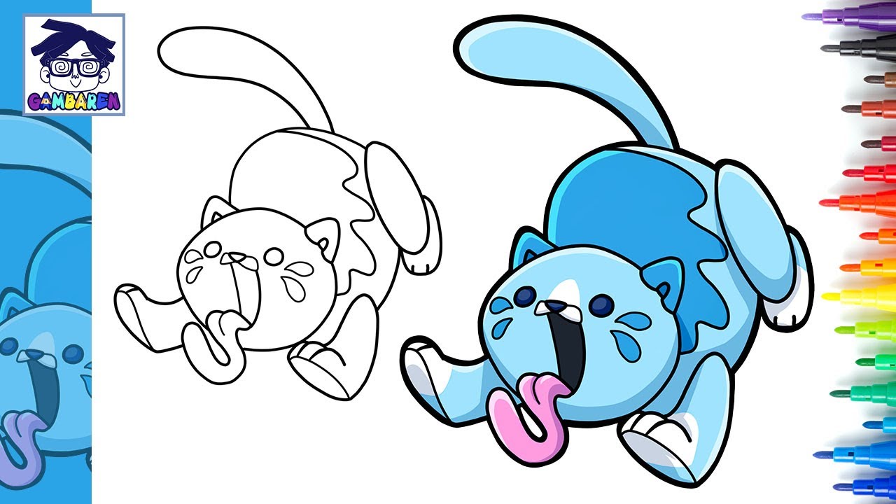 Cara Menggambar CANDY CAT from POPPY PLAYTIME | game | easy step by ...