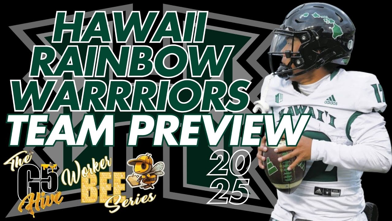 Hawaii Rainbow Warriors 2025 Football Team Preview - Worker Bee Series ...
