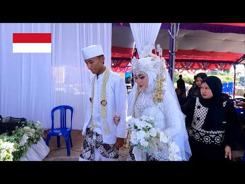 Village life in indonesia, muslim wedding in village, when the male guest goes home