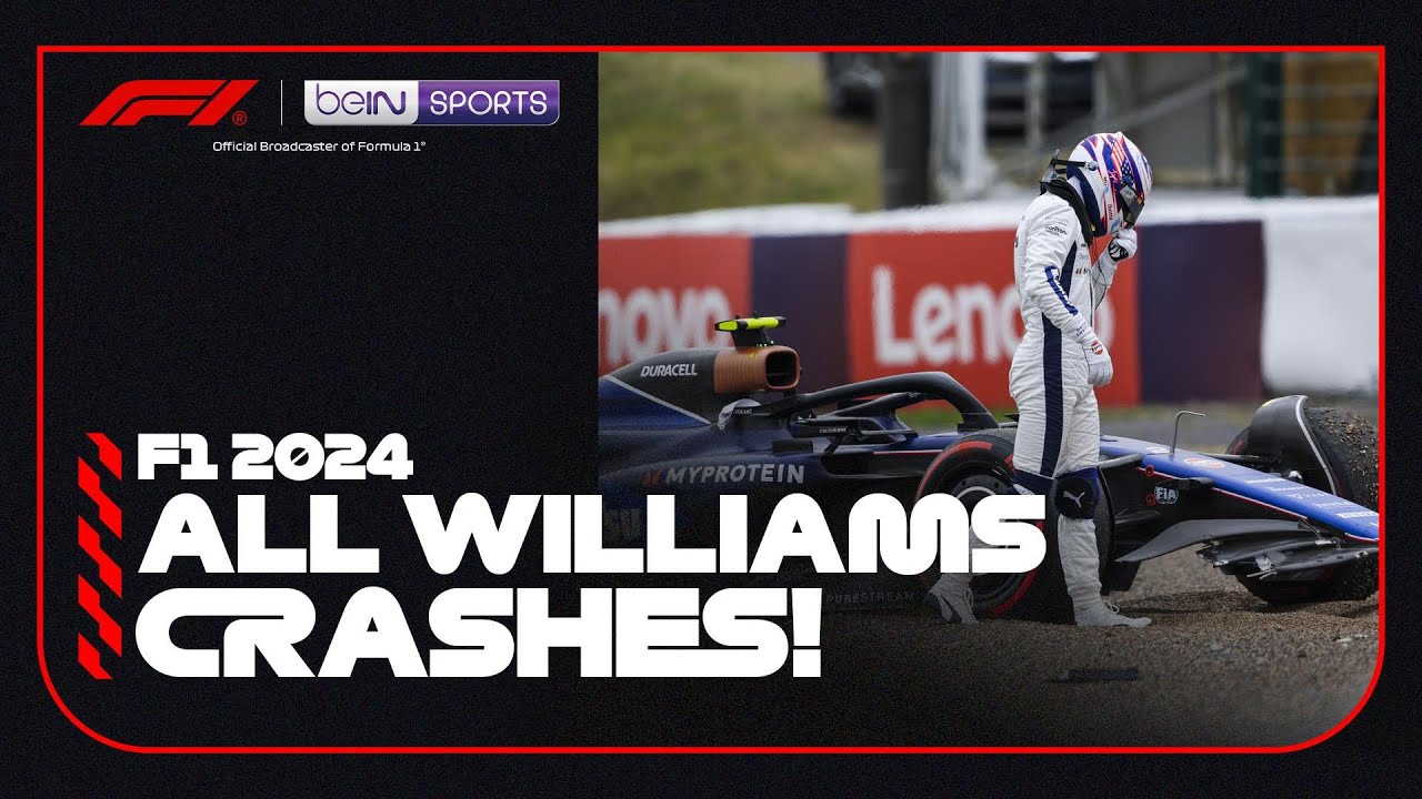 All Williams Crashes So Far This Season! | Formula 1 2024 - YouTube
