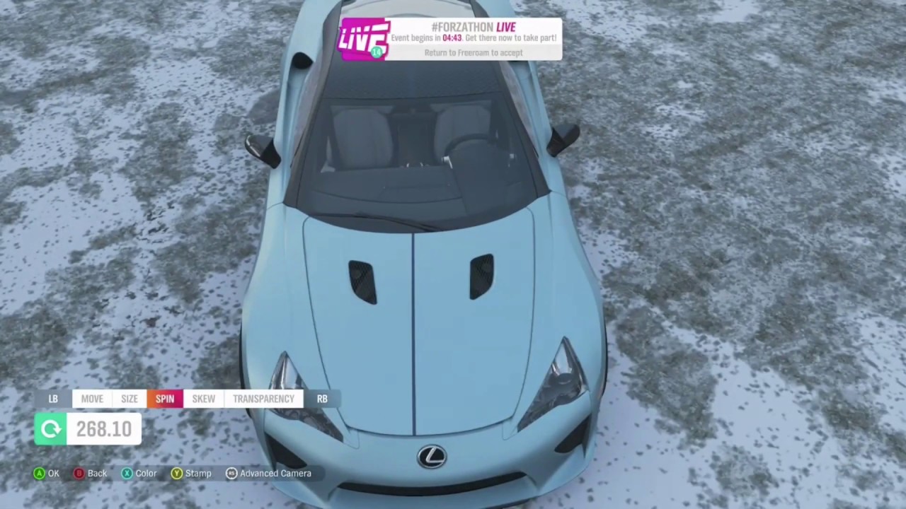 FH4–Lexus LFA Custom paint job - YouTube