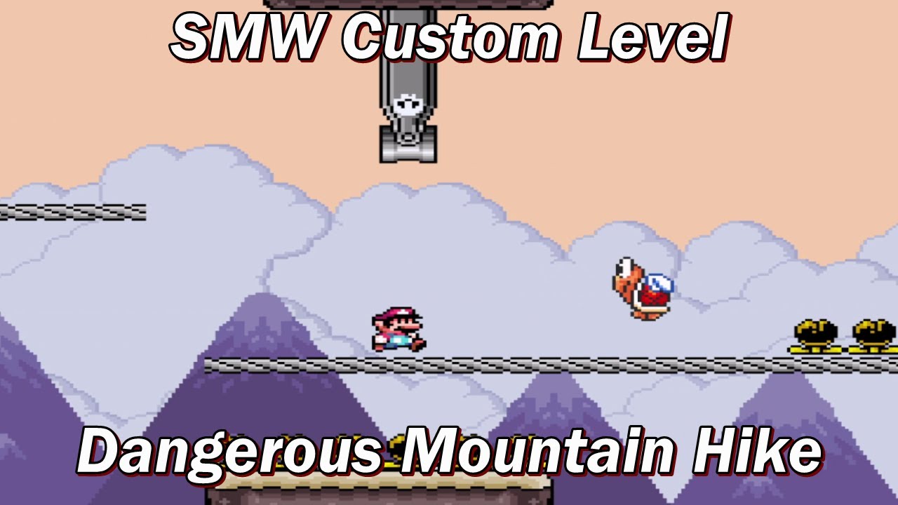 SMW Custom Level - Dangerous Mountain Hike - YouTube