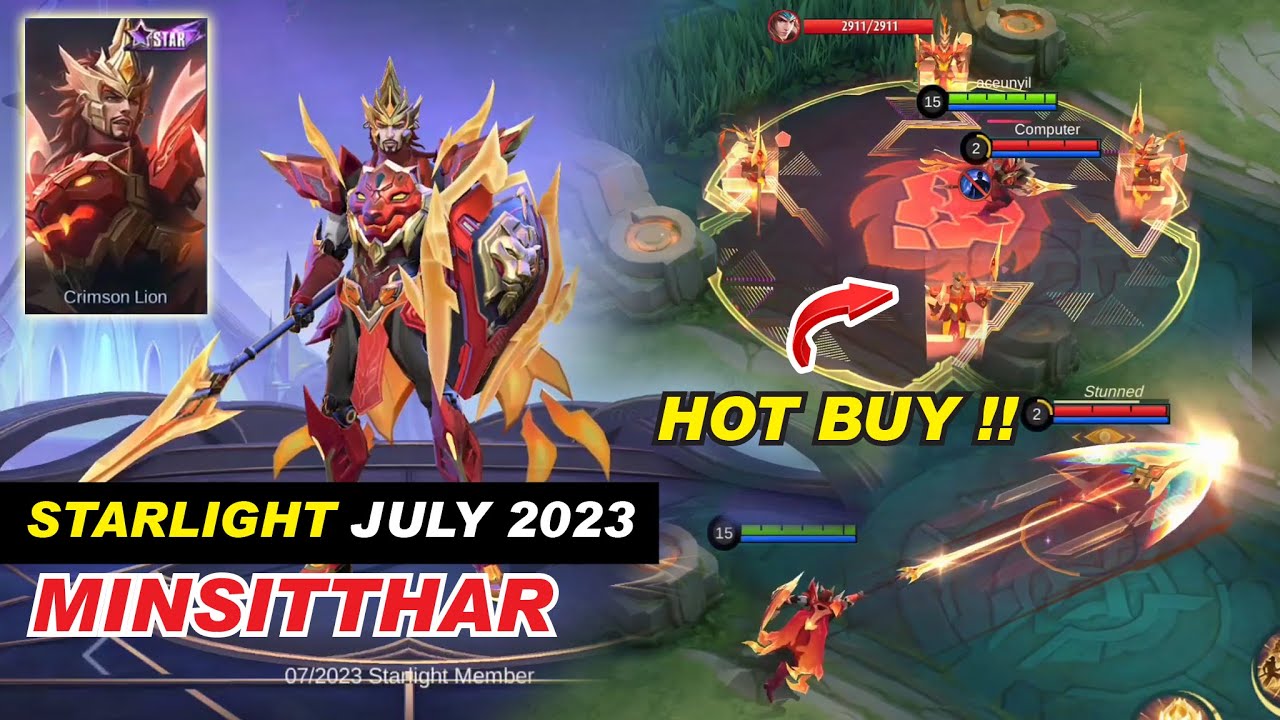 Minsitthar Starlight Skin Crimson Lion Skill Effect | Release on July ...