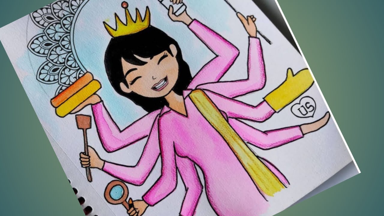 How to draw queen mom step by step || Sai Artzz - YouTube