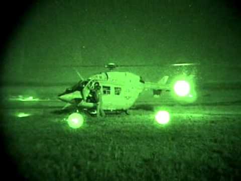 STARS helicopter night vision - YouTube