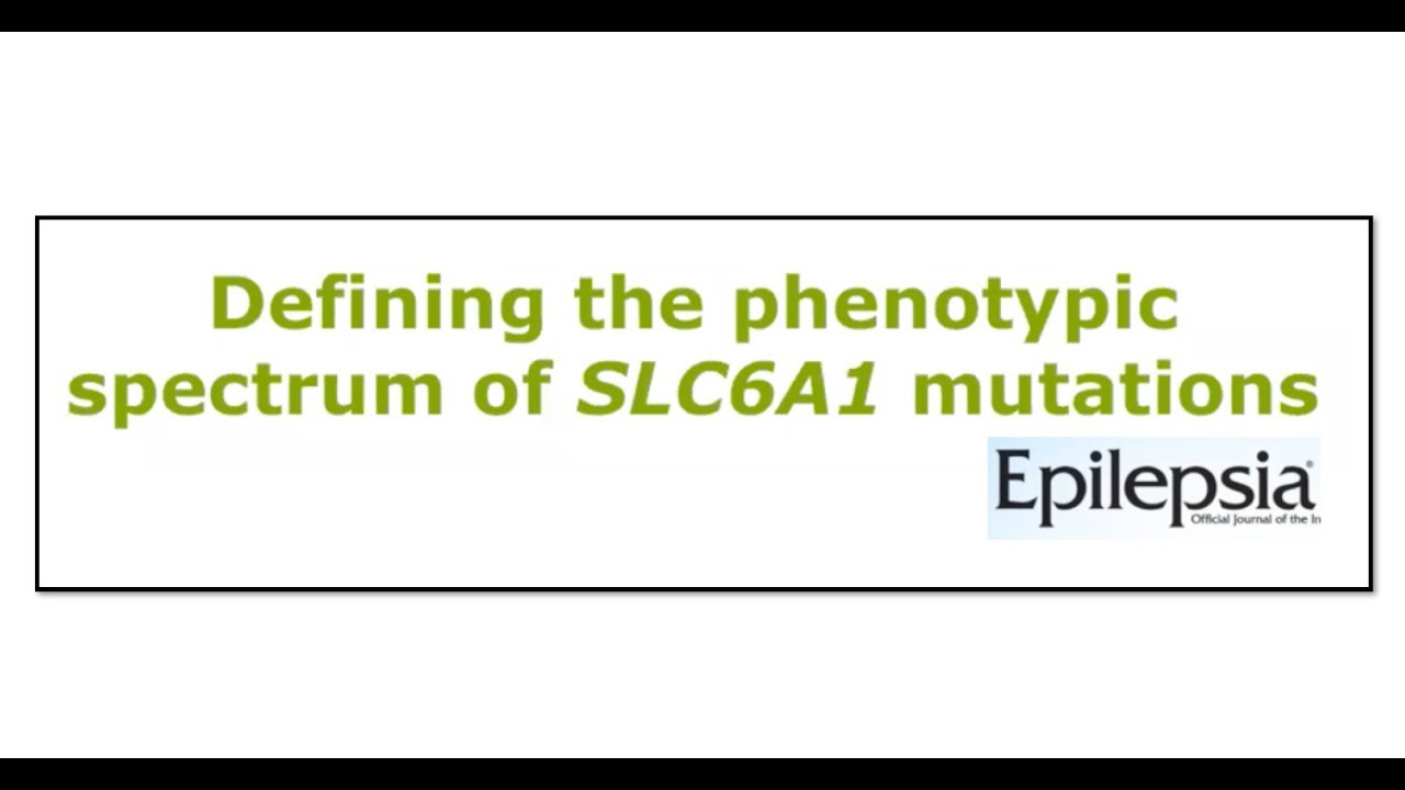 Phenotypic spectrum of patients with SLC6A1 mutations - YouTube