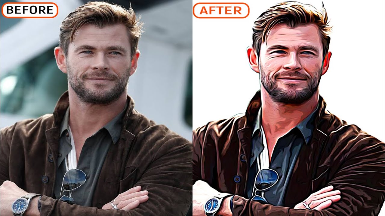 How To Create Cartoon Effect In Photoshop-Tutorial - YouTube