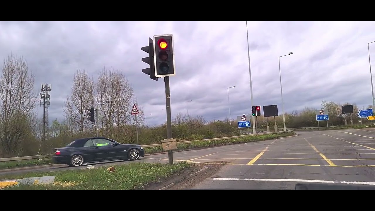 Driving on M25, M4 Motorway 🛣 Monday Evening - YouTube