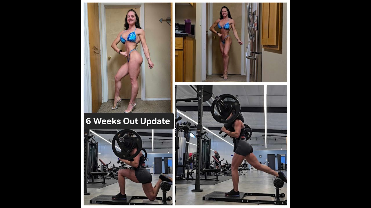 6 Week Out Update - Split Squat Set Up and Posing Practice - YouTube