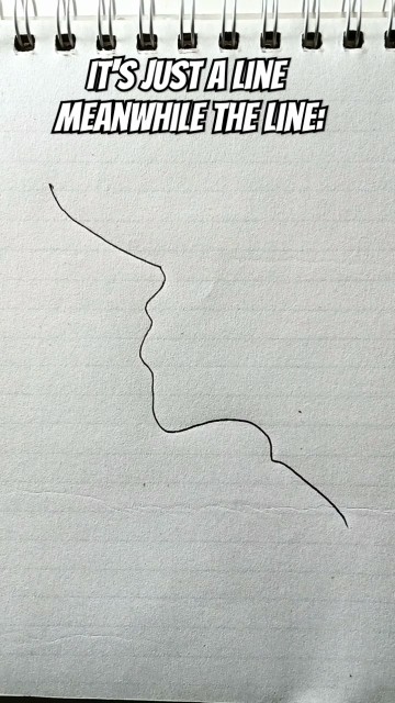 It's just a line 😳 meanwhile the line #shorts #anime #drawing #art # ...