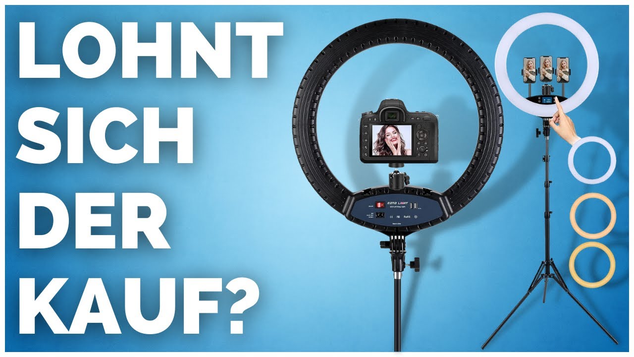 Eoto Light LED-Ringlicht - Ringlicht im Test [KURZ & KOMPAKT ...