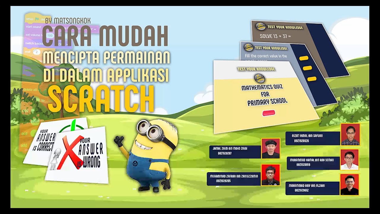 Project 4 : Create a Simple Quiz in Scratch - YouTube