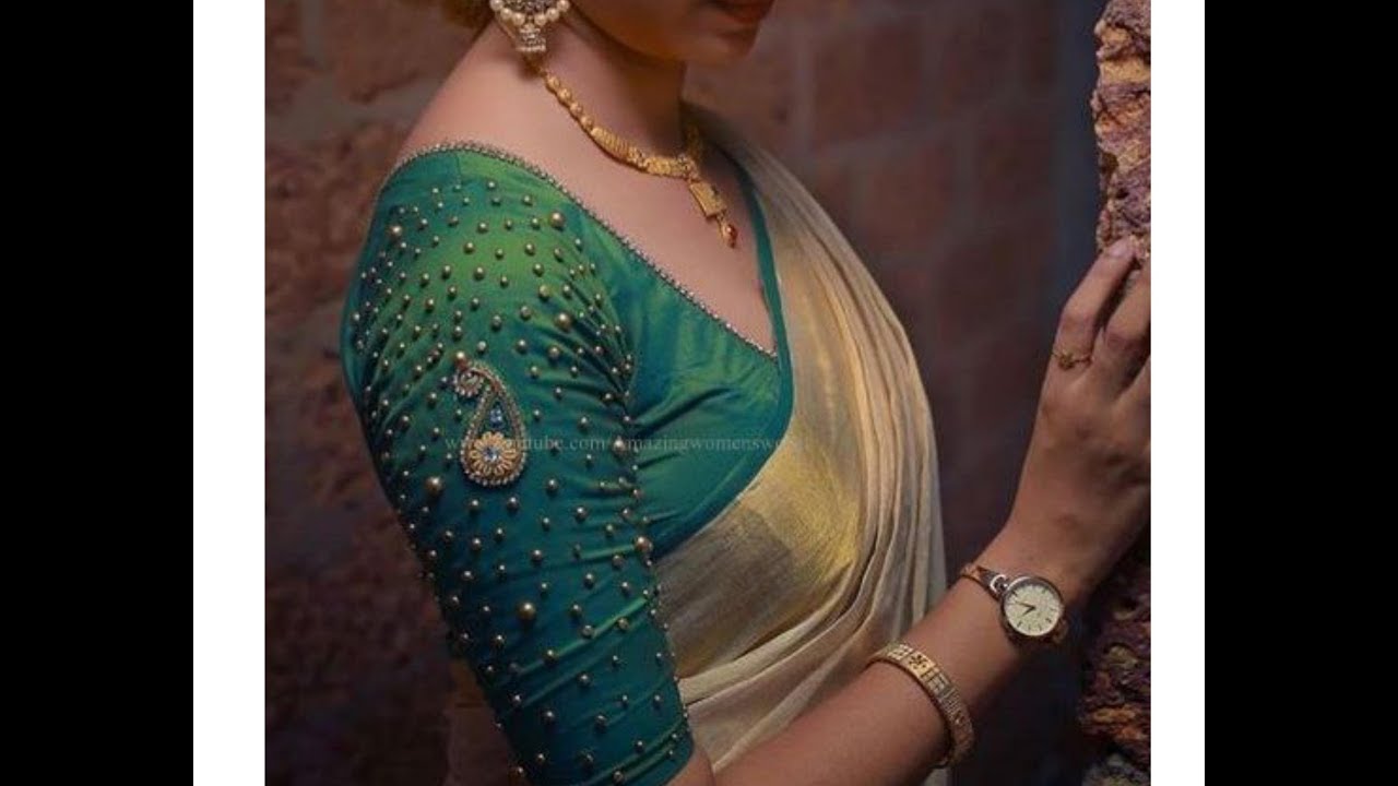 Most Beautiful Mango Beads Design with Normal Stitching Needle-Same ...