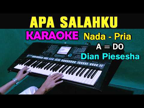 APA SALAHKU - KARAOKE NOSTALGIA || NADA PRIA || DIAN PIESESHA