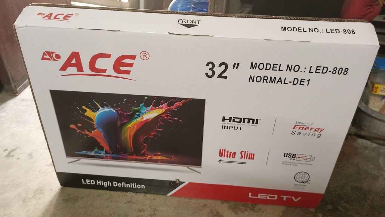 ACE 32" LED TV | ULTRA SLIM HD TV - Unboxing 2025 | ACTUAL UNBOXING! # ...