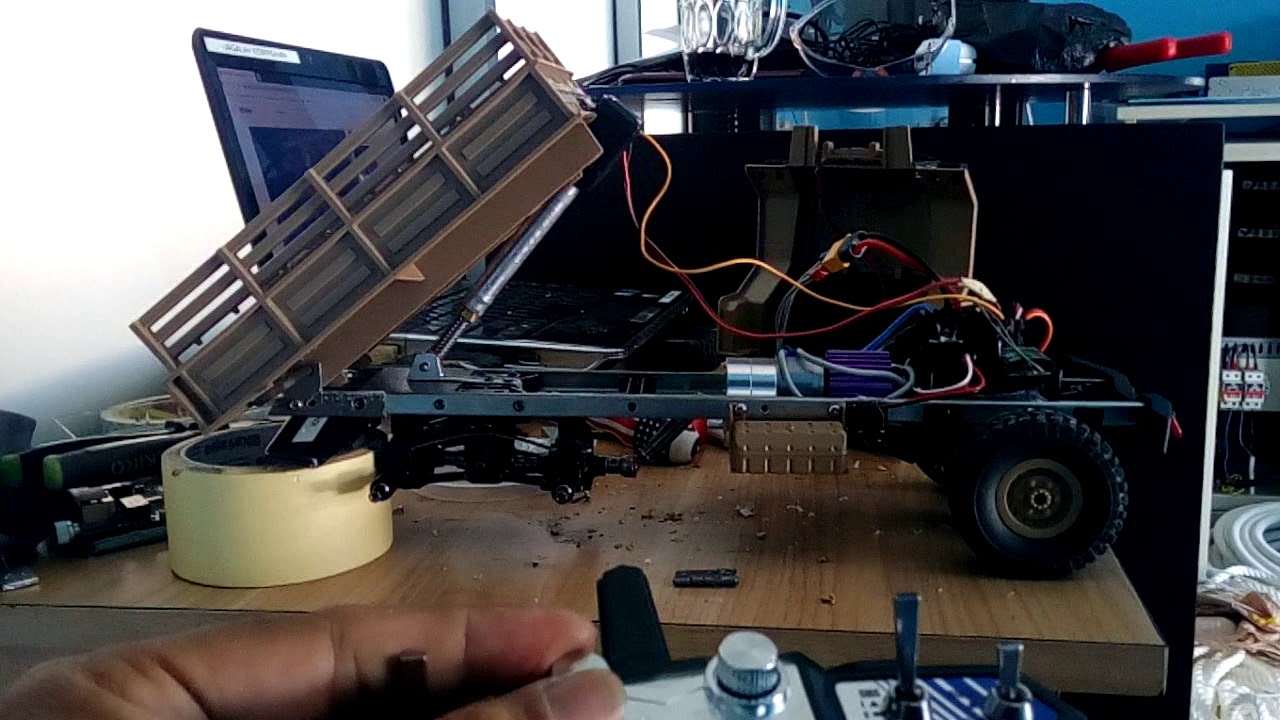 Wpl b16 mod. Dump truck (test) - YouTube