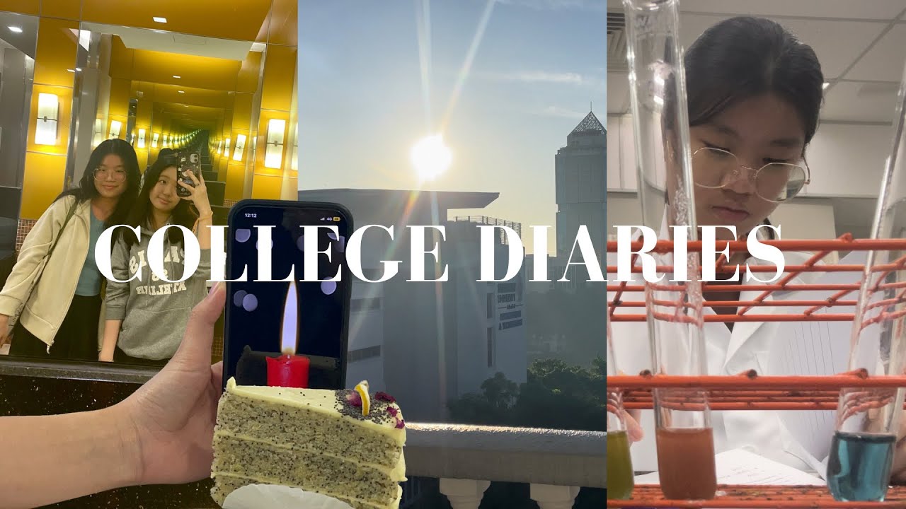 COLLEGE VLOG EP.1 | 📚Back to class , lab practical, lots of food ...