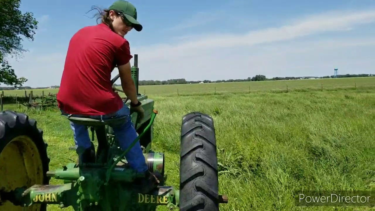 41B, Big 4 mower, hay cutting 2020 - YouTube