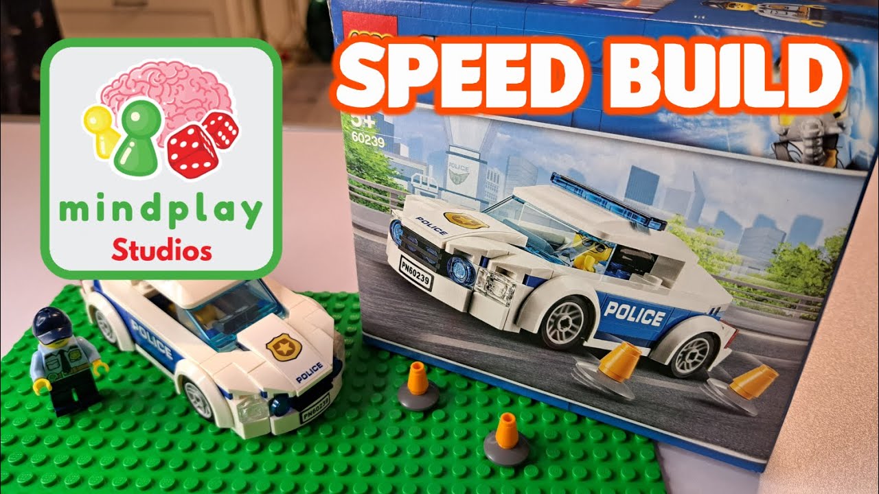 Lego City Police Patrol Car Set 60239 - Speed Build & Unboxing - YouTube
