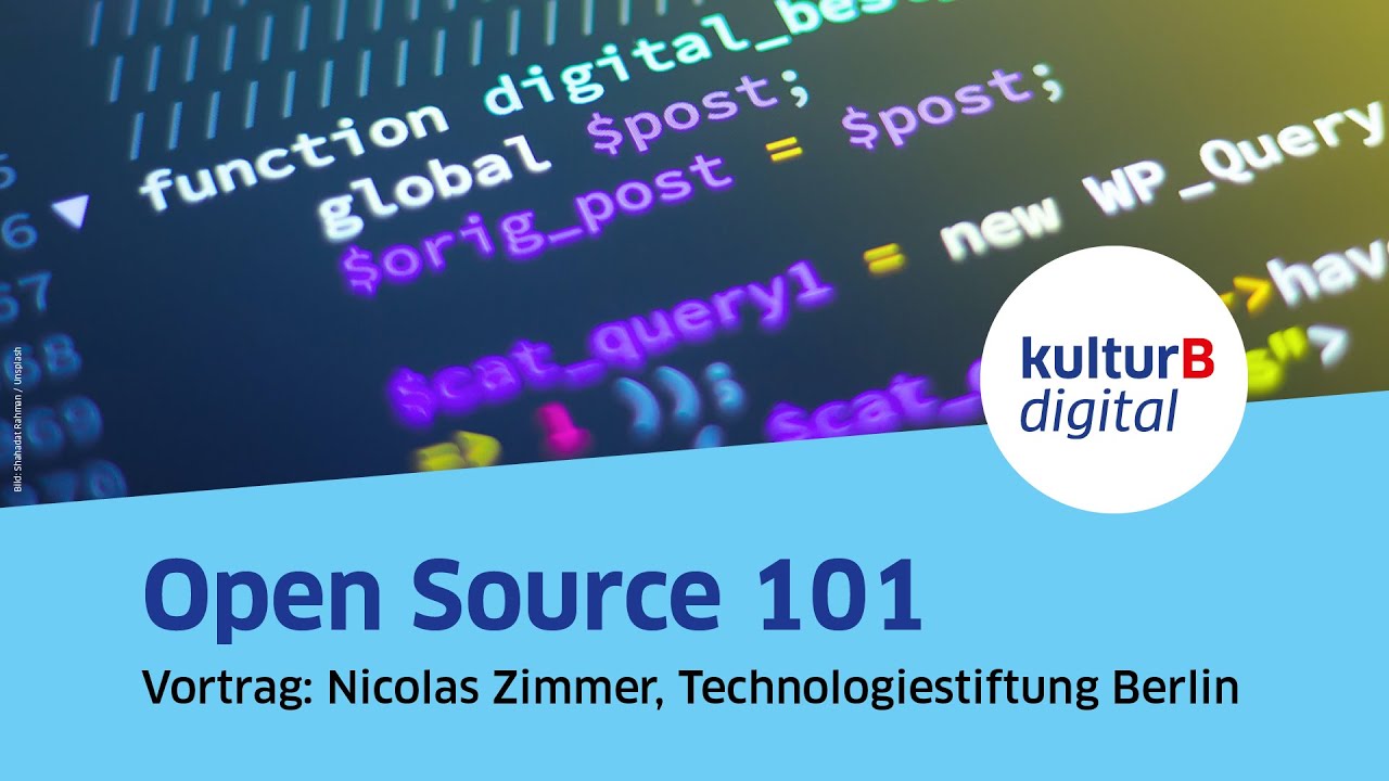 Open Source 101 – Freie Software von und für Kulturschaffende - YouTube