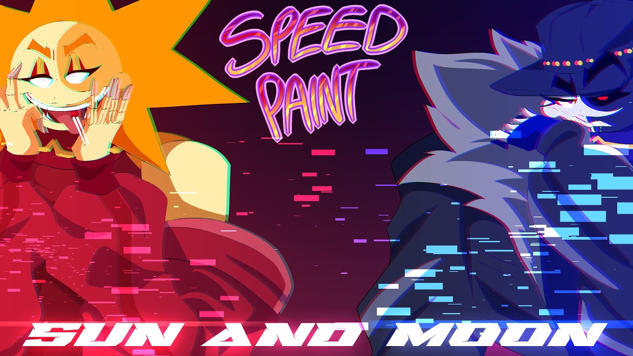 Bad@$$ Sun and Moon | @SunMoonShow | Speedpaint - YouTube