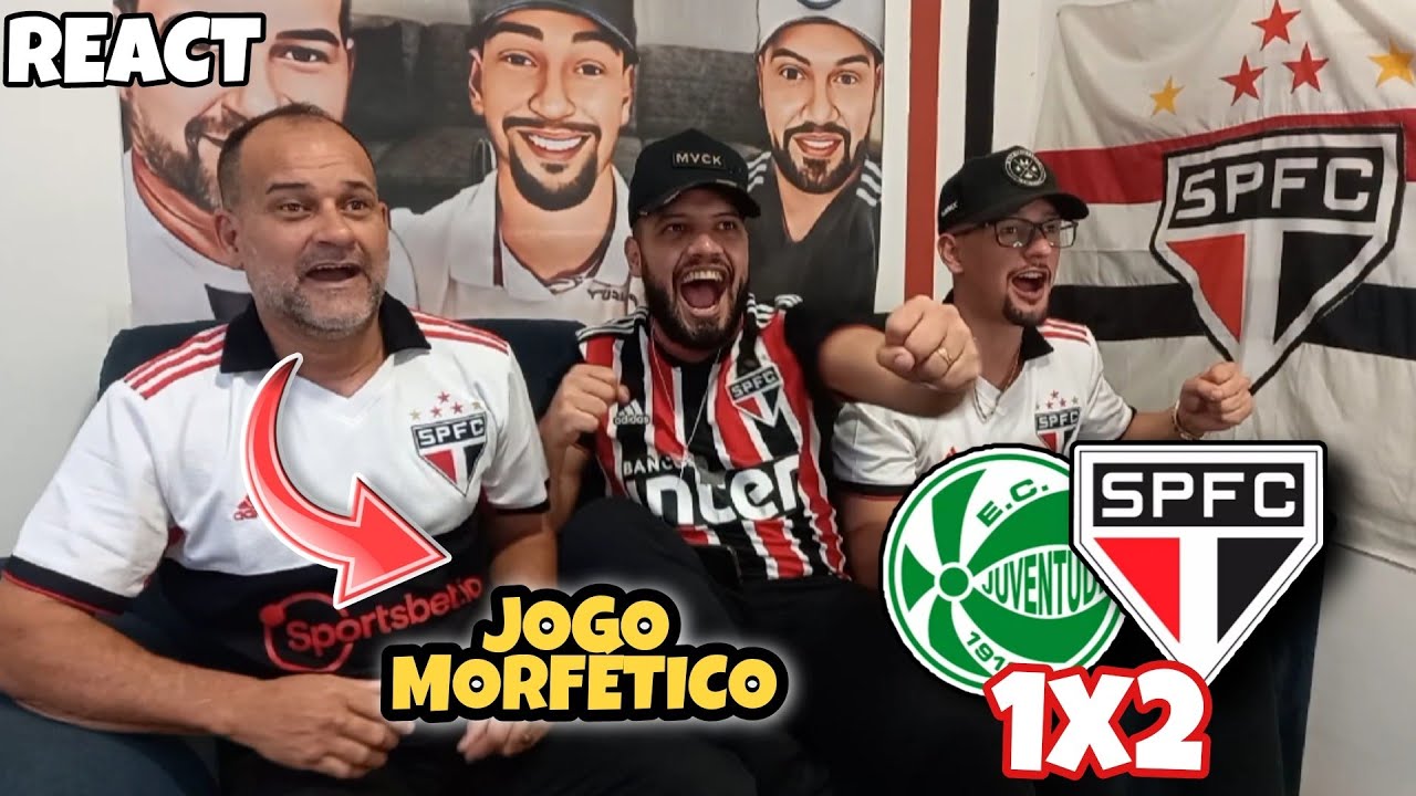 REACT JUVENTUDE 1X2 SÃO PAULO - EM JOGO MORFÉTICO, VENCEMOS O LANTERNA ...