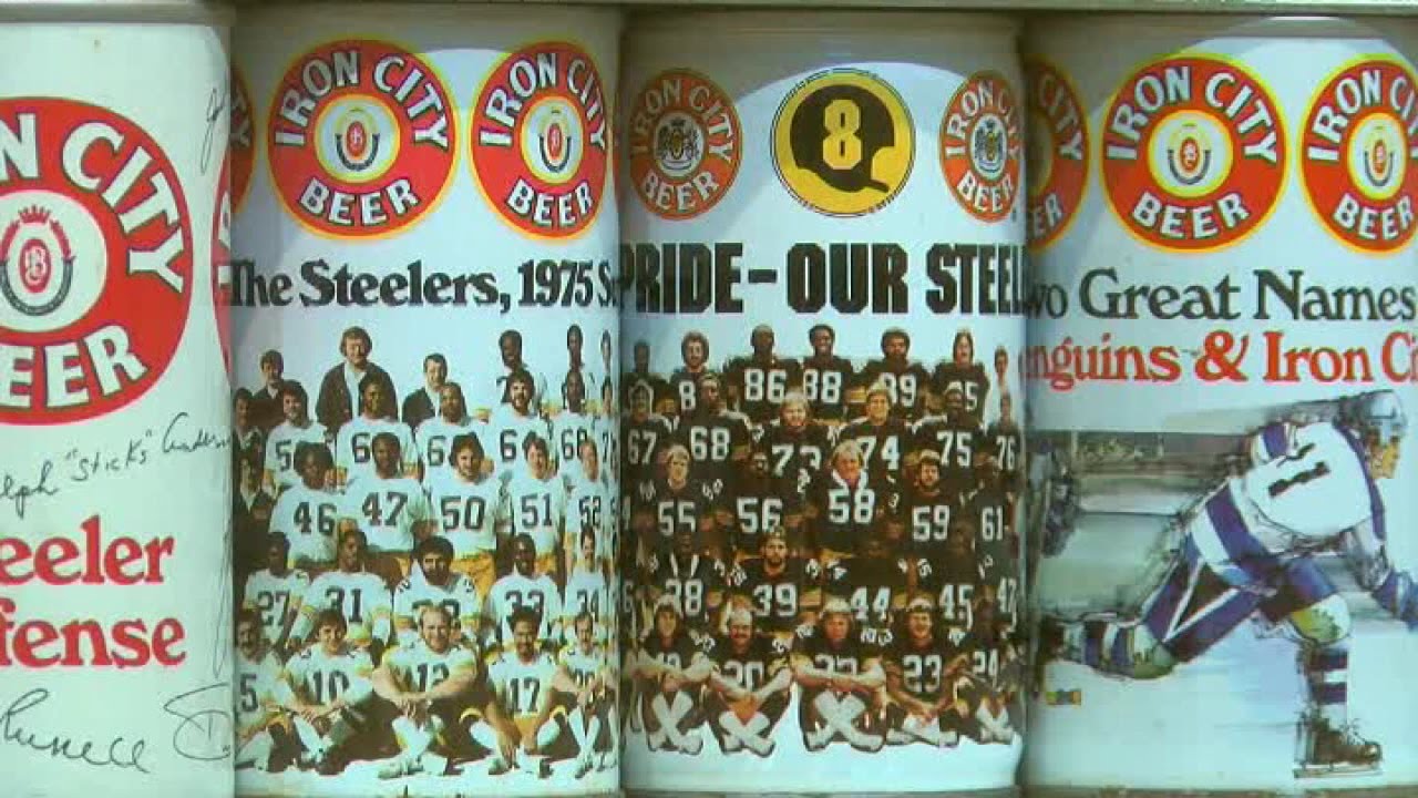 Family donates dad's 5,000 beer can collection to brewery - YouTube