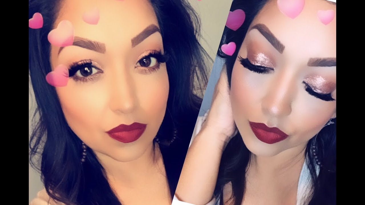 WINE & ROSES INSPIRED MAKEUP TUTORIAL - YouTube