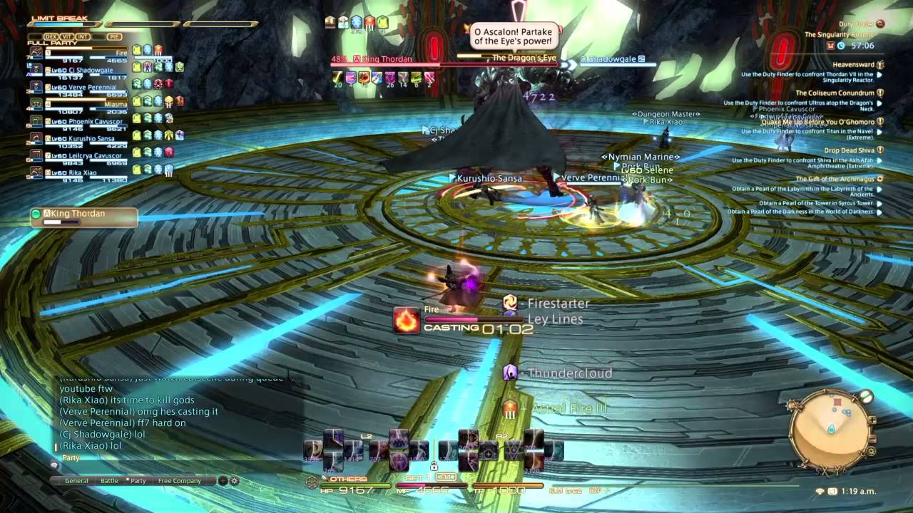FFXIV Heavensward The Singularity Reactor - Black Mage - YouTube