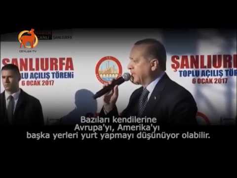 Cumhur Başkanı Recep Tayyip Erdoğan'ın Şanlıurfa Konuşması