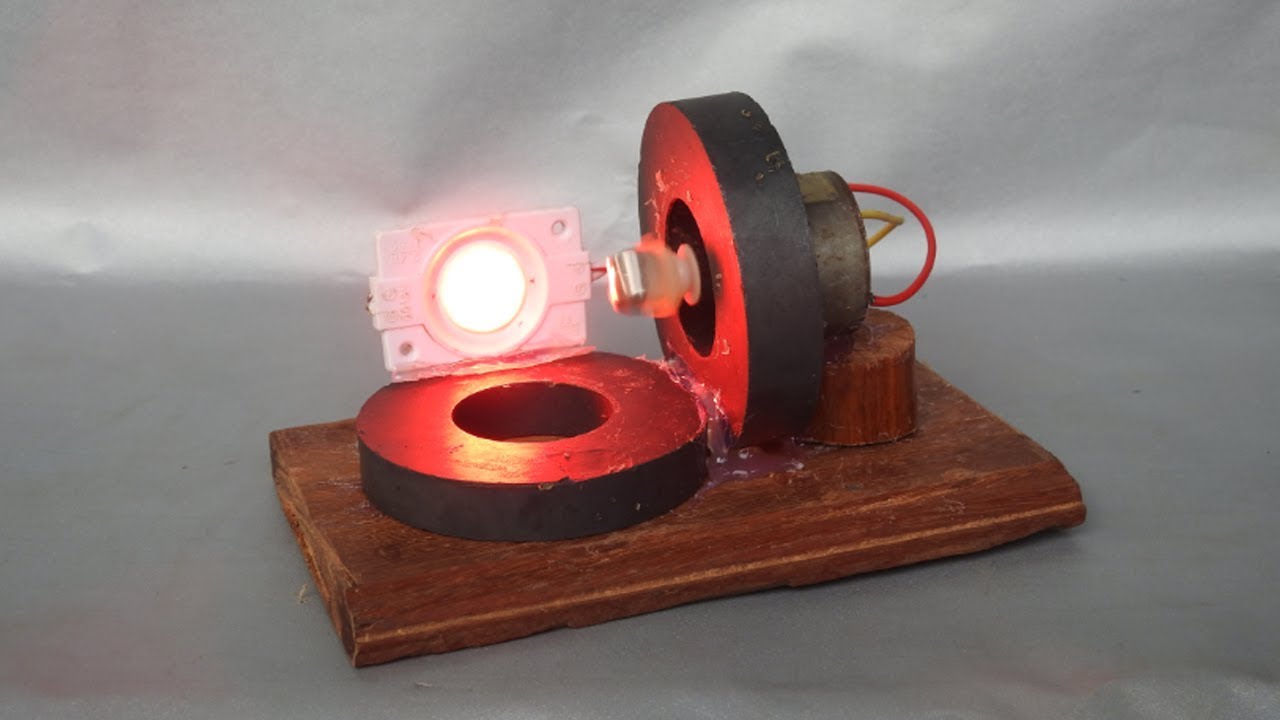 Universal free energy light bulbs with magnets - Science project easy ...