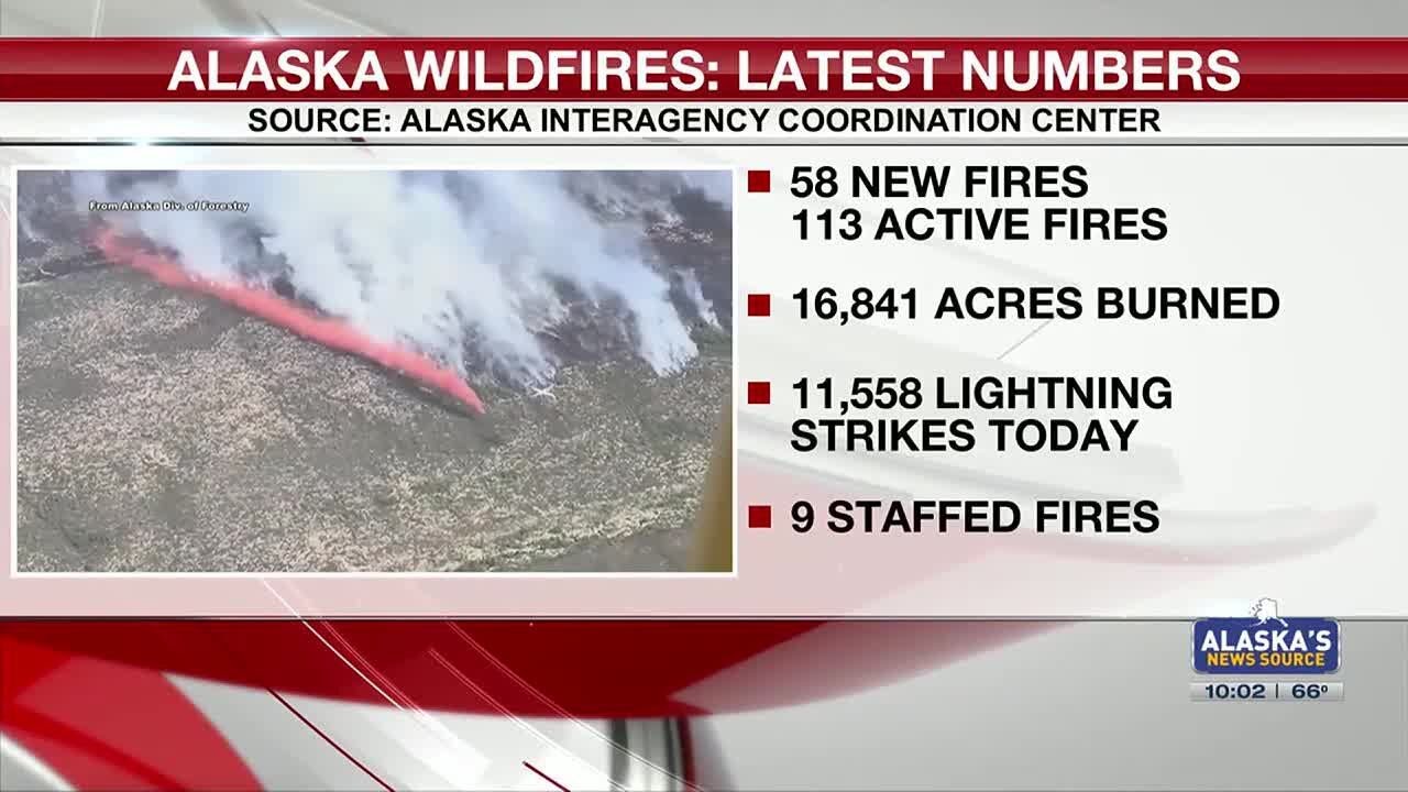 Gilmore Trail fire triggers evacuation alerts near Fairbanks - YouTube