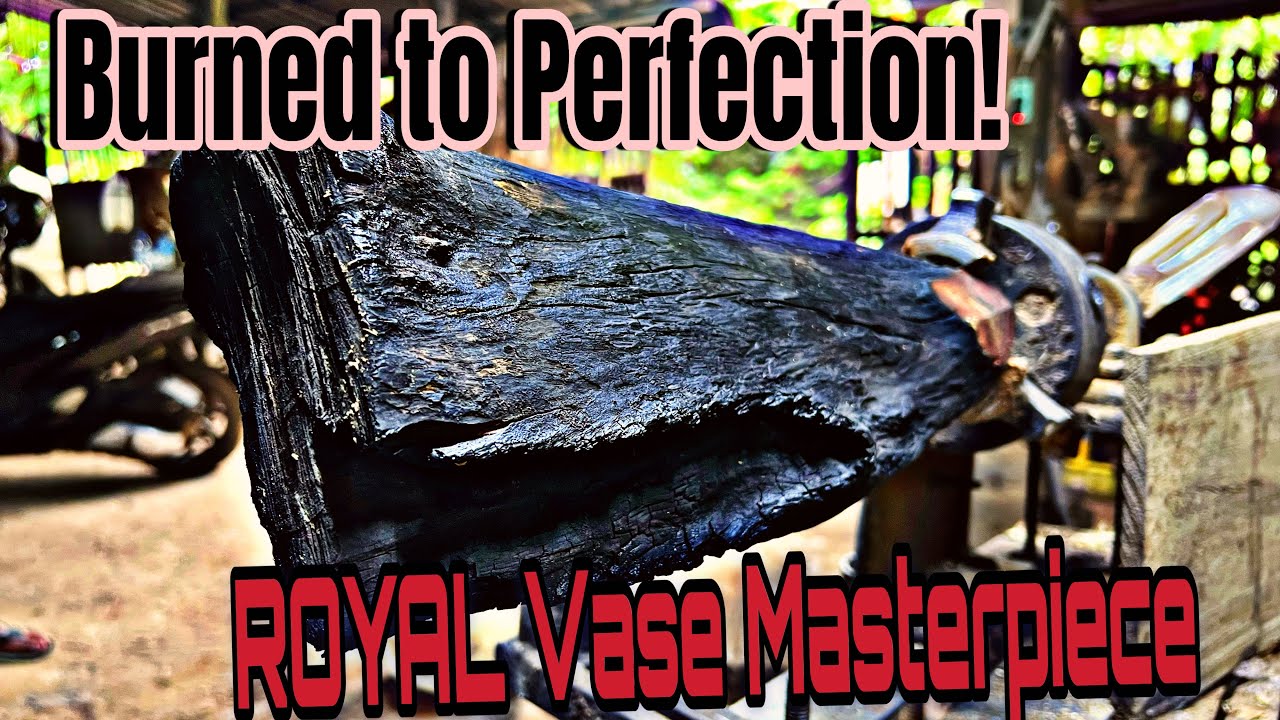 How to turn firewood into a BREATHTAKING Royal Vase. - YouTube