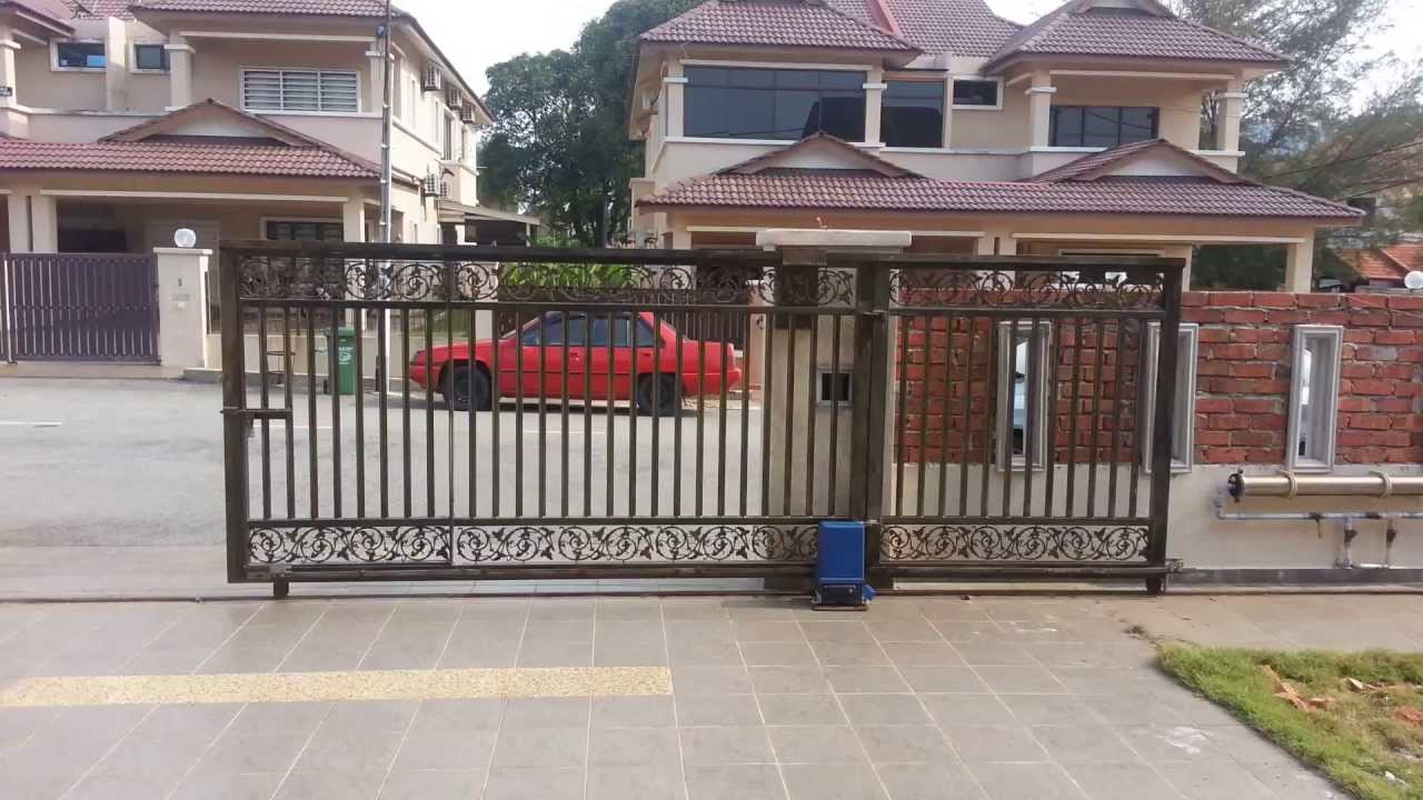 Auto gate sliding - YouTube