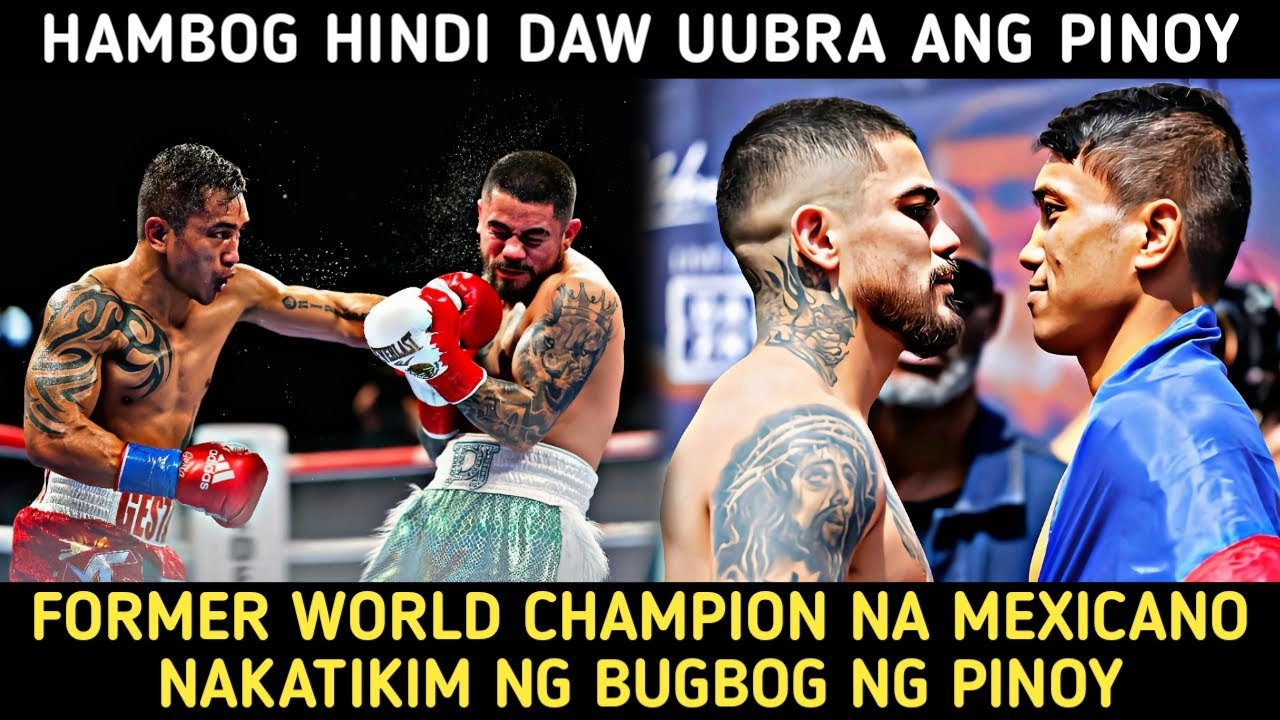 FORMER WORLD CHAMPION NA MEXICANO NAKATIKIM NG BUGBOG NG PINOY - YouTube