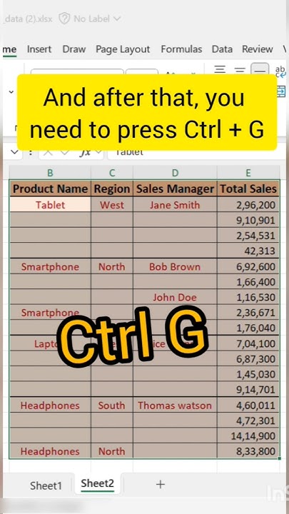 Fill Blank Cells in Excel Instantly with This Simple Shortcut! #ExcelTips #excelhacks # ...