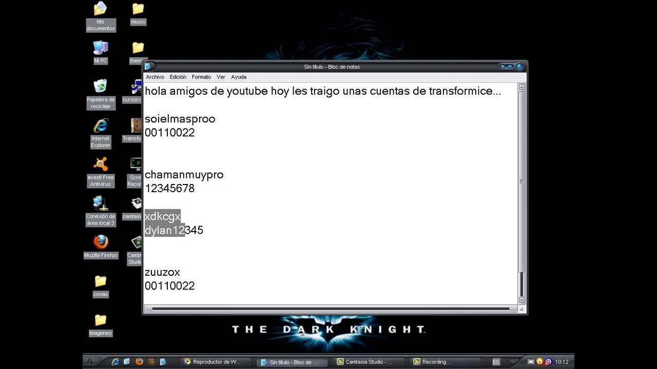 regalo cuentas de transformice 2013 - YouTube