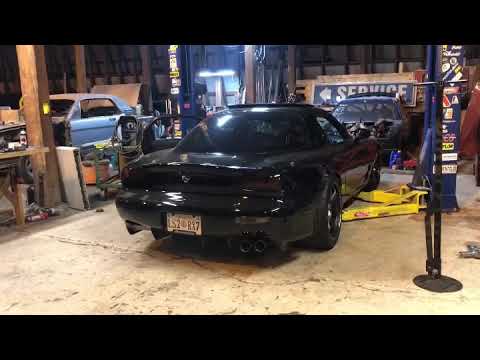 FD3S RX7 dual X pipe exhaust - YouTube
