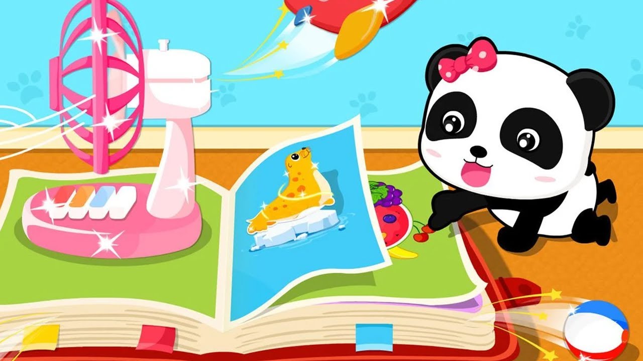 Baby Panda’s Basic Words & Breakfast Cooking - BabyBus Game - YouTube
