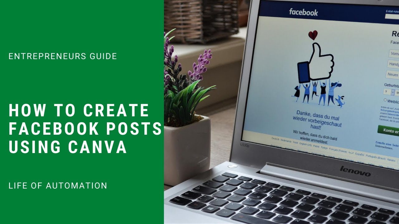 How to Create Facebook Posts using Canva | Life of Automation - YouTube