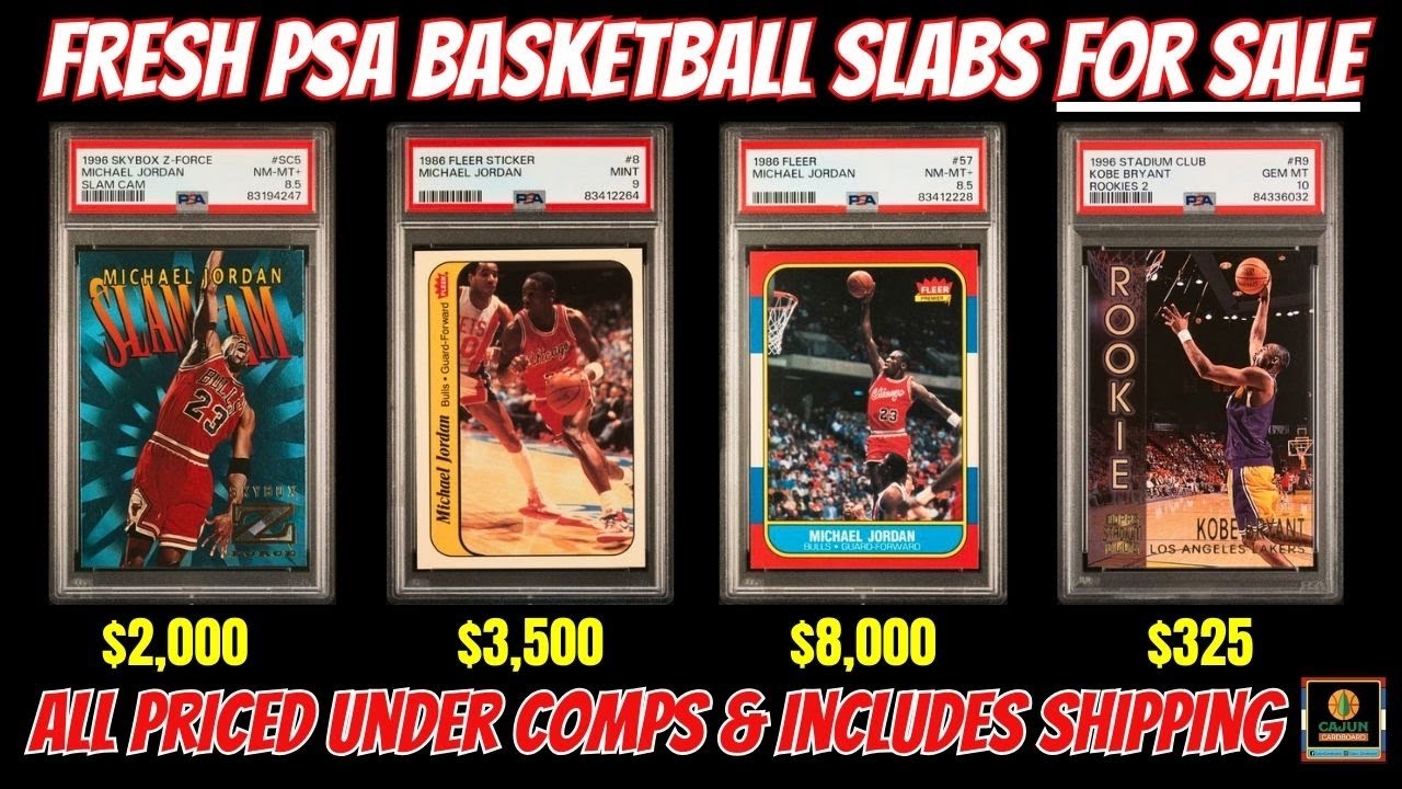 Buy My Fresh PSA Basketball Cards Under Comps ! Jordan, Kobe & More ...