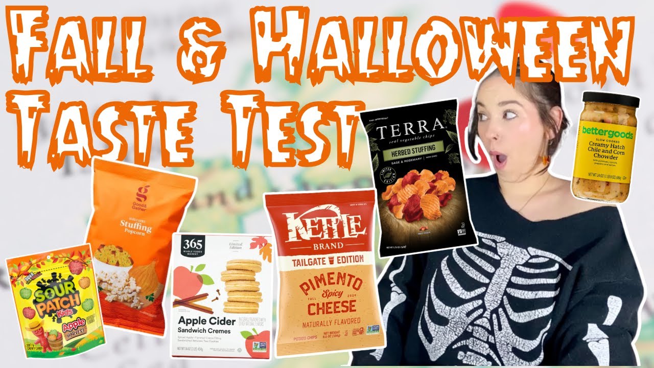 Fall & Halloween Taste Test | NEW Snacks & Candy - YouTube