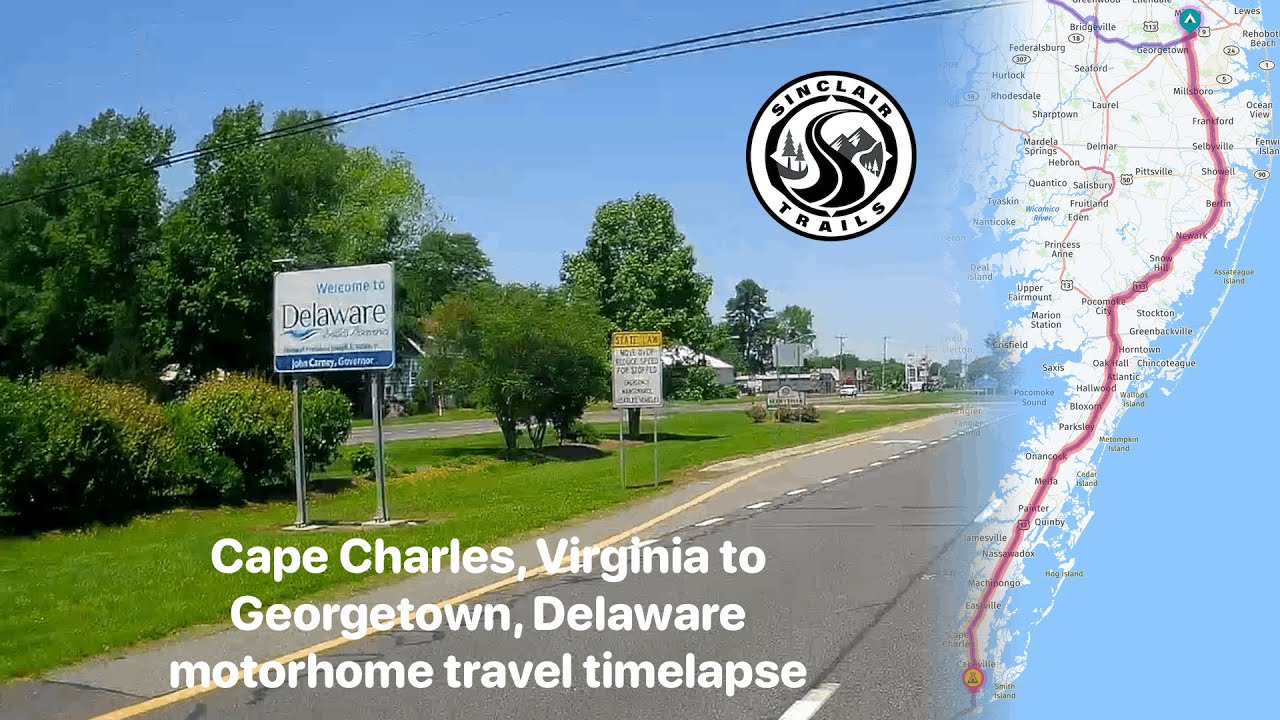 Cape Charles, Virginia to Georgetown, Delaware motorhome travel ...