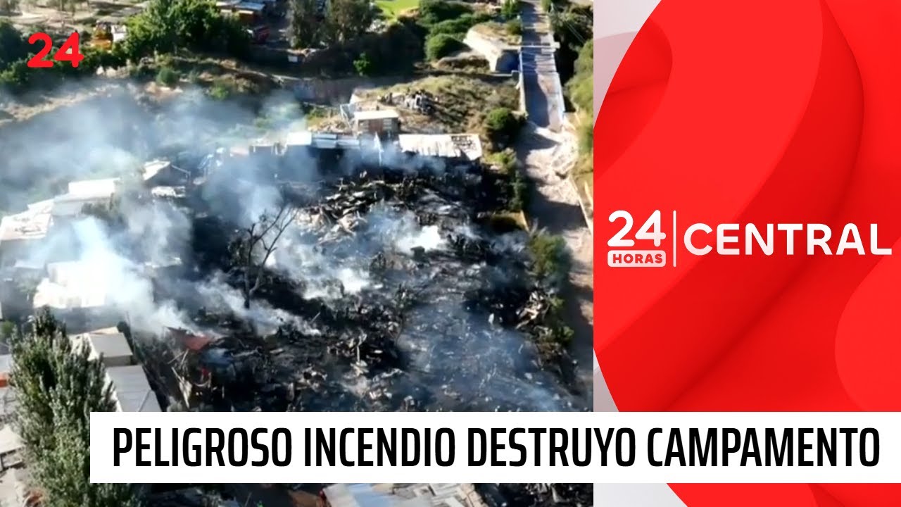 Voraz incendio destruye 60 casa en campamento dignidad de La Florida ...
