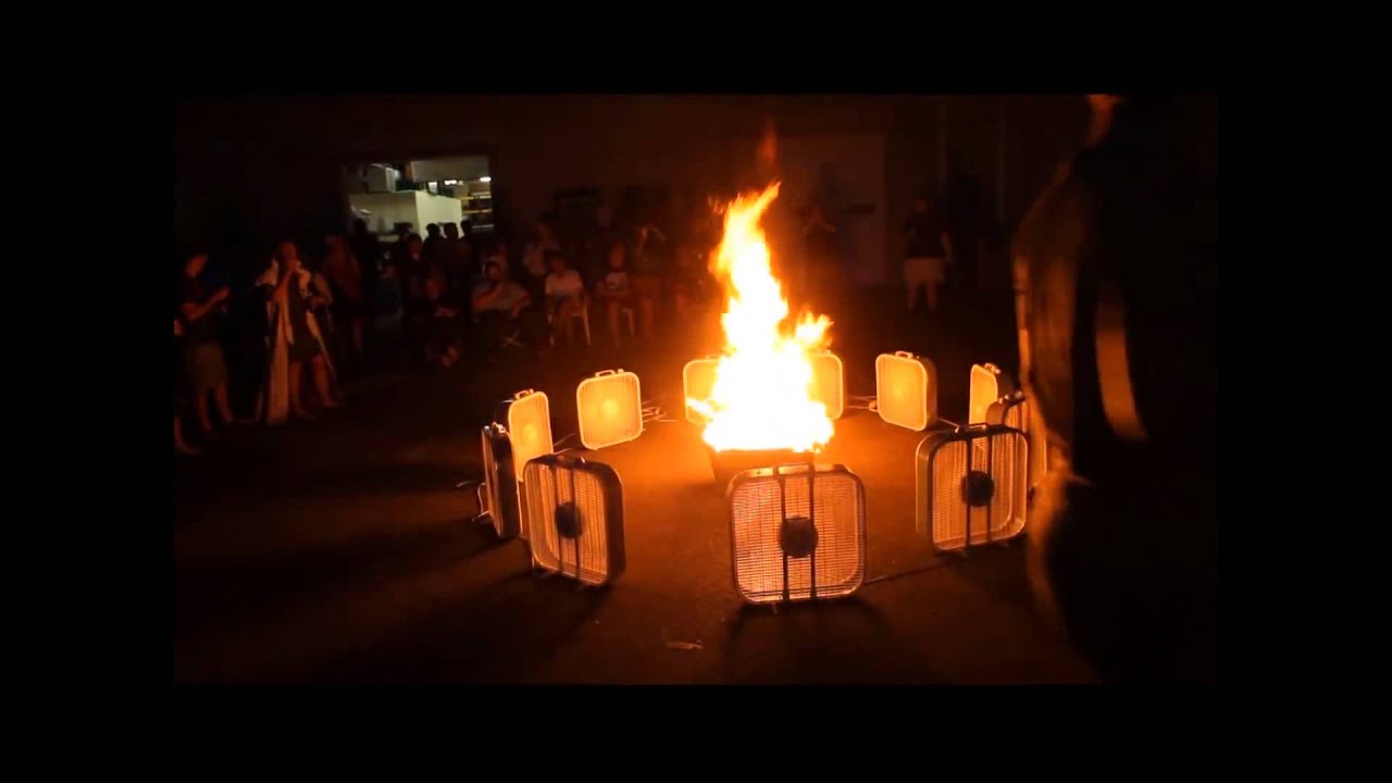 How to Create Huge FIRE TORNADO in Fire Pit - YouTube