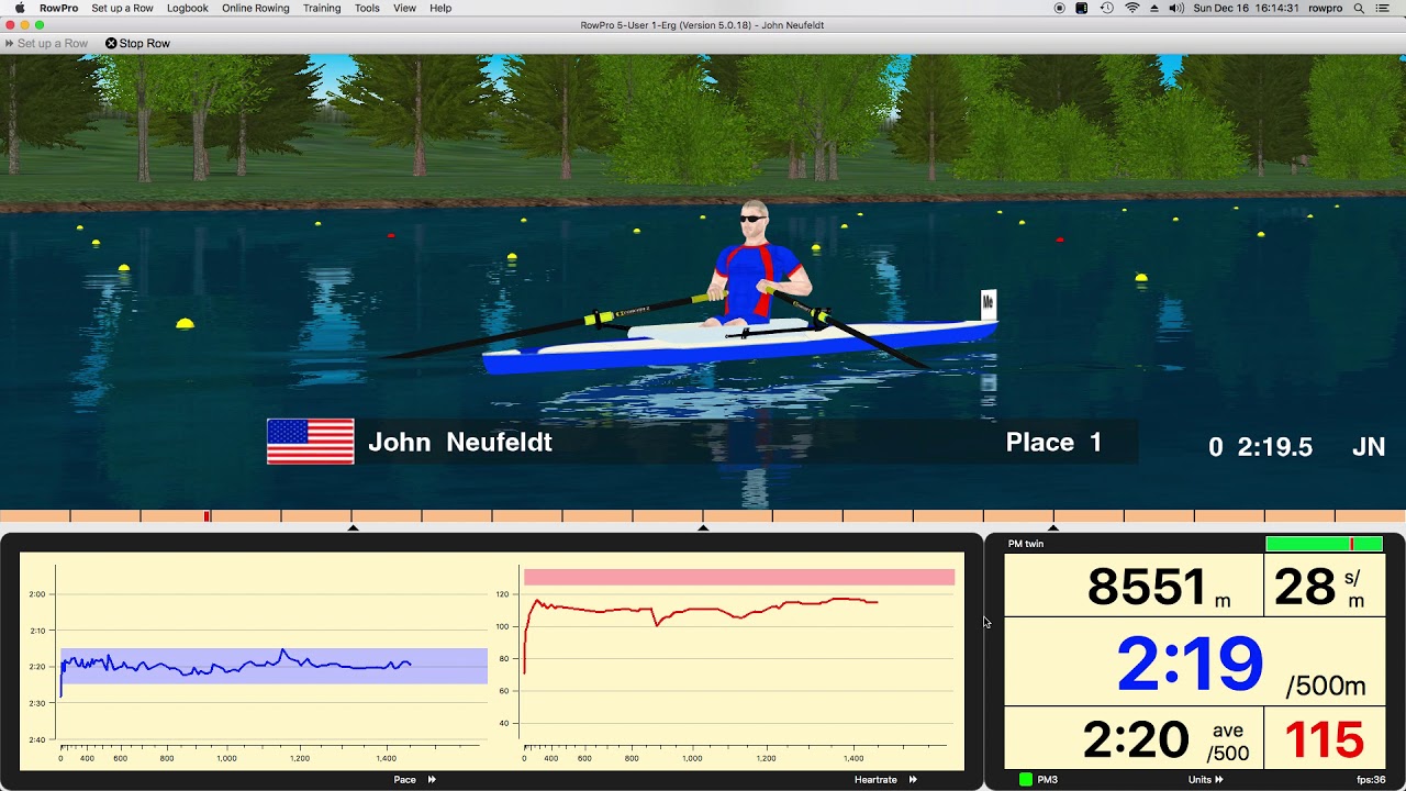 Indoor Rowing 10K with Easter egg 12162018 - YouTube